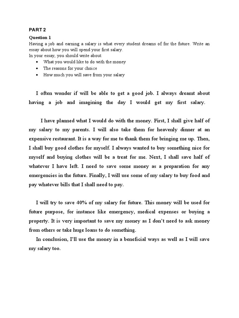 Part 2 - Sample Essay | PDF