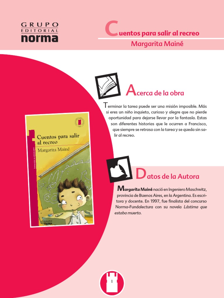 GM - Cuentos para Salir Al Recreo | PDF | Amor | Lengua española