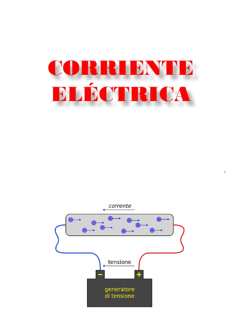 Fundamentos de la Corriente Eléctrica | PDF | Electricidad ...