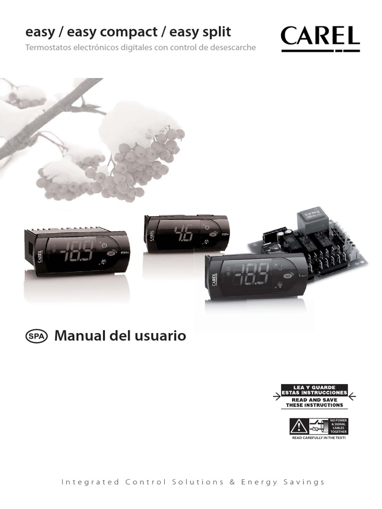 Manual Controlador CAREL Easy | PDF | Residuos | Tornillo