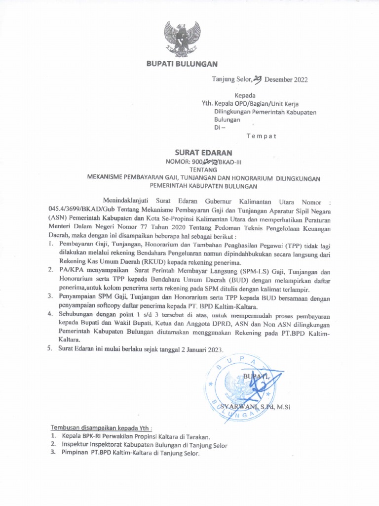 Surat Edaran | PDF