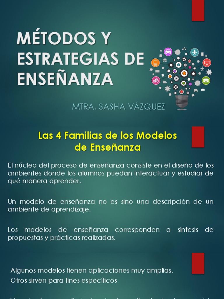 Familias de Los Modelos de Ensenanza | PDF | Aprendizaje | Método de enseñanza