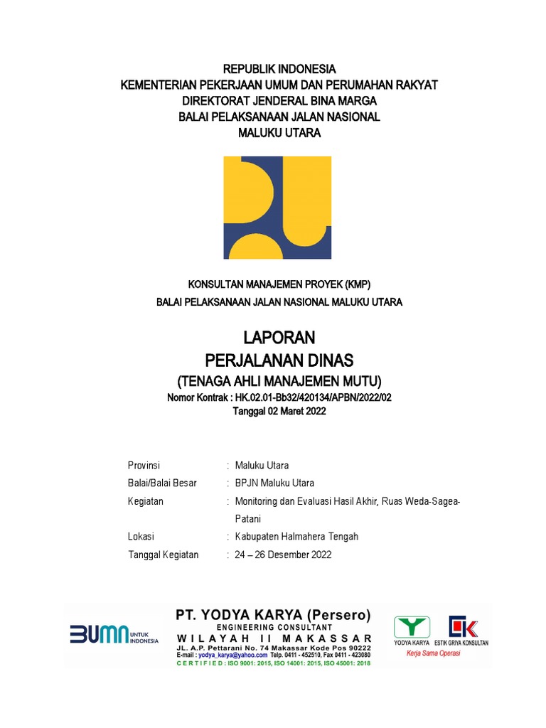 Laporan Monev Sagea - Patani 1 JBT | PDF