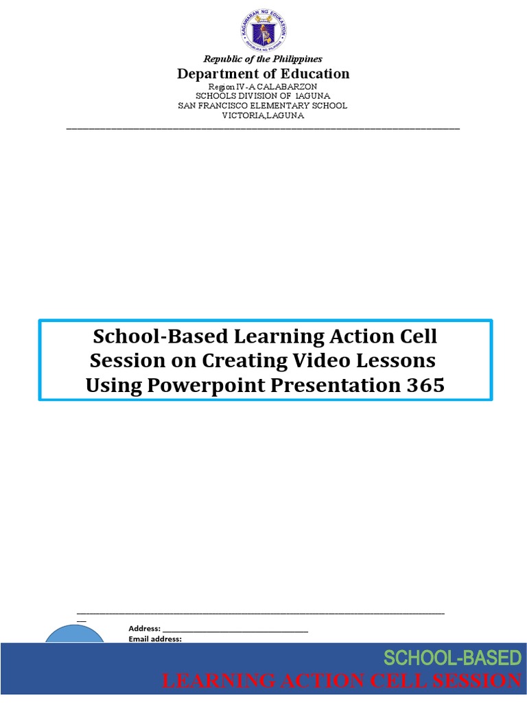 MAALAMATH LAC Session Proposal On Creating Video Lesson Using ...