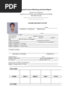 PNP Arrest and Booking Sheet | PDF | Criminal Justice | Crime & Violence