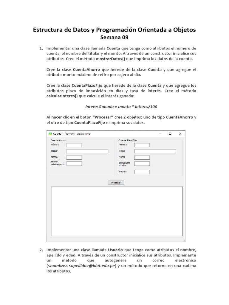 Clases y Herencia en Programación Orientada a Objetos | PDF | Constructor (Programación ...