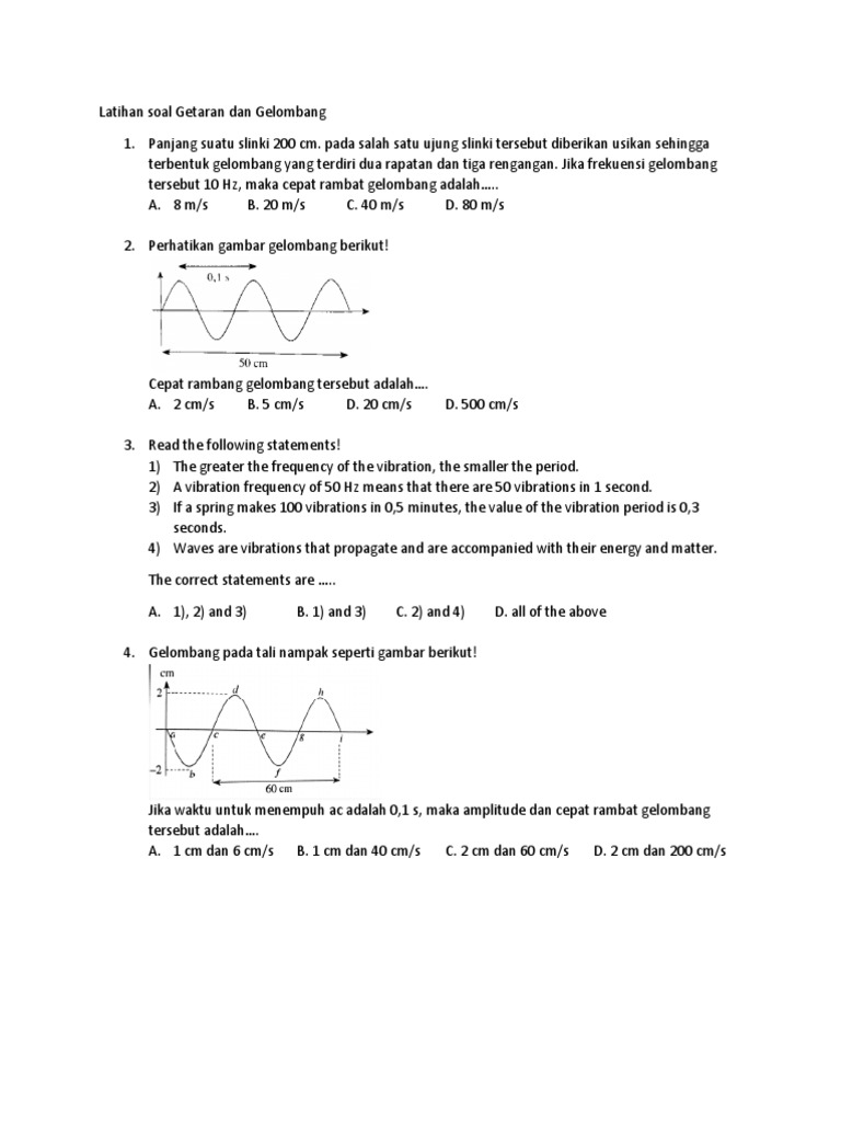 Getaran Dan Gelombang | PDF | Sains & Matematika