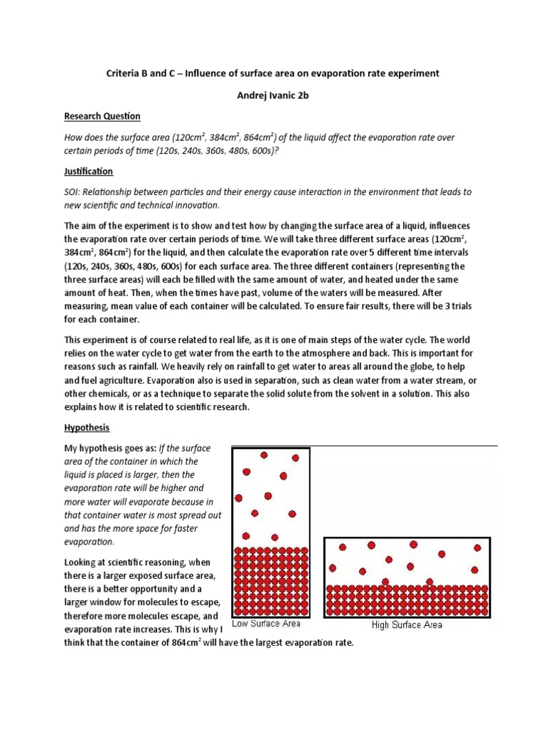 Criteria B and C PHYSICS | PDF | Evaporation | Water
