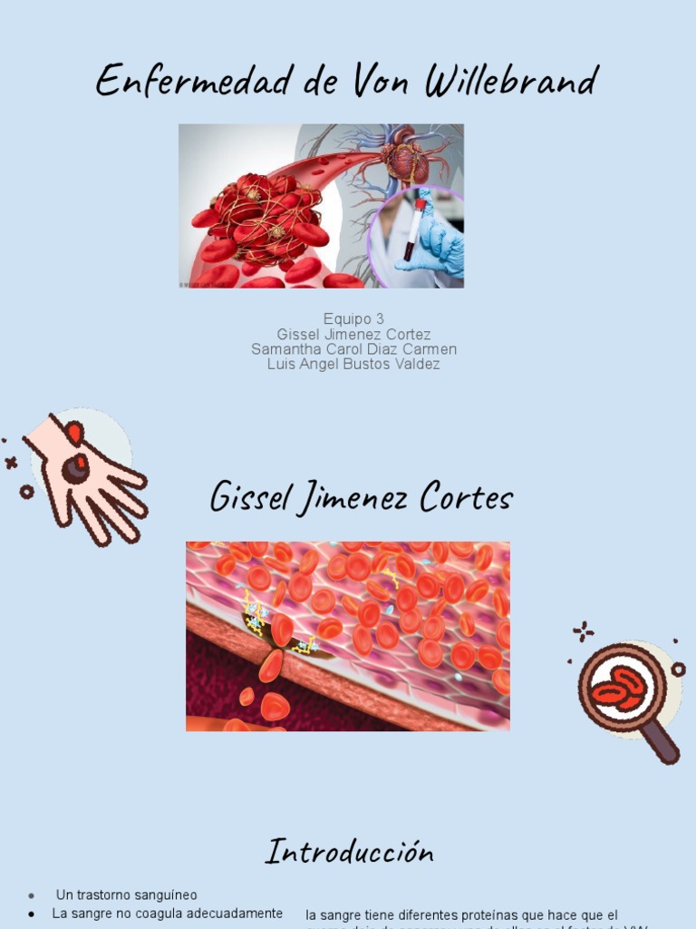 Enfermedad de Von Willebrand | PDF | Coagulación | Medicina CLINICA