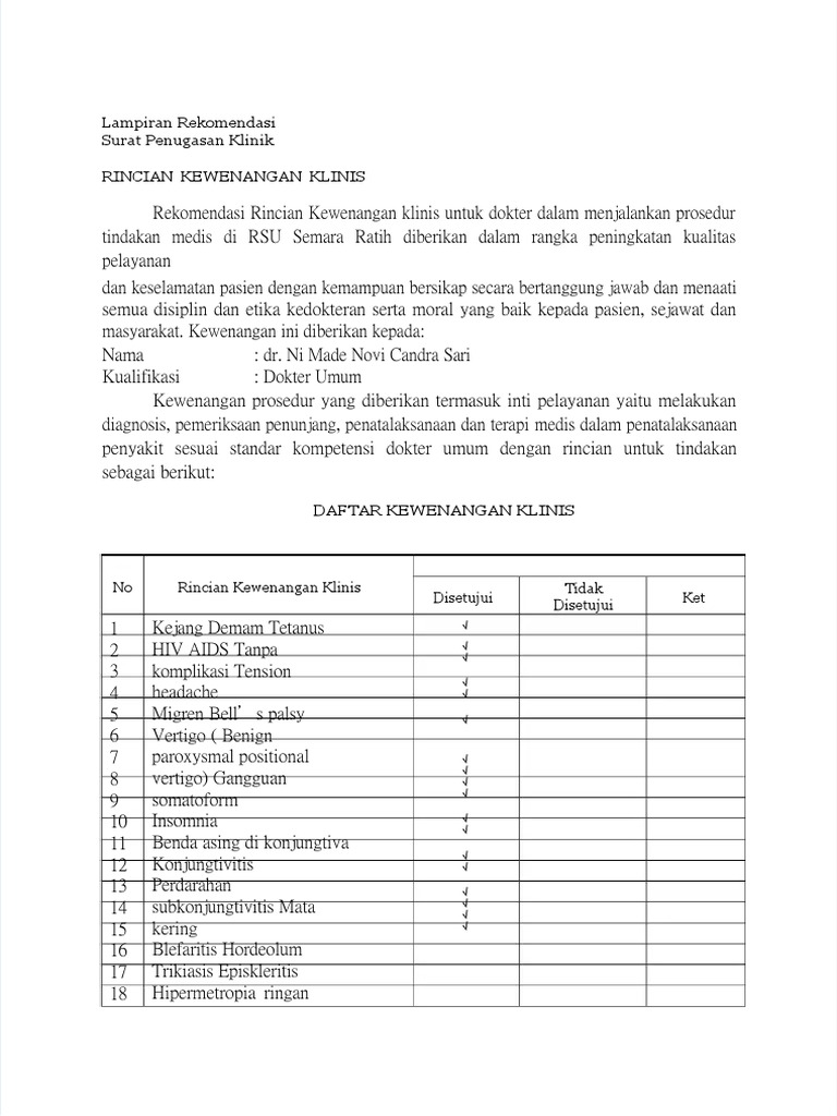 RKK Dokter Umum | PDF