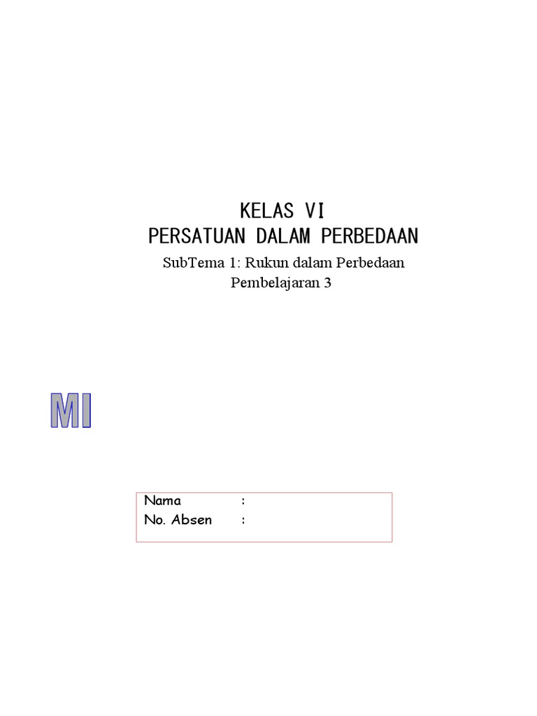 LKPD Tema 2 Sub Tema 1 Pembelajaran 2 | PDF | Ilmu Sosial | Sains & Matematika