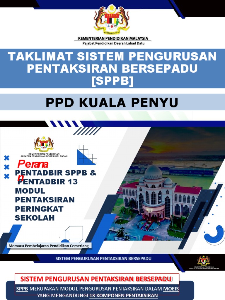 Taklimat Admin SPPB Sekolah | PDF