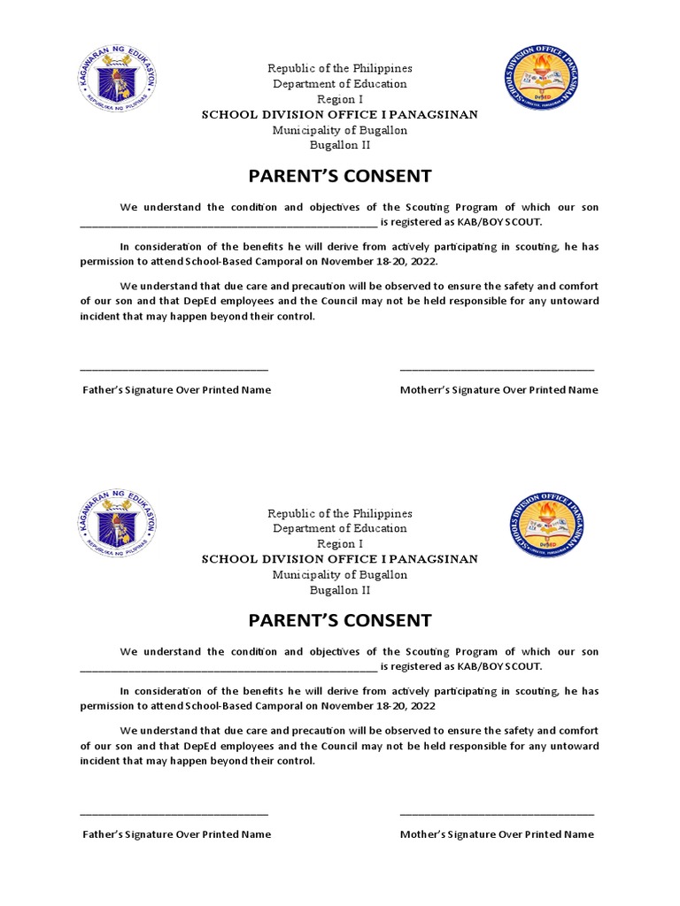 BSP Parent Consent | PDF