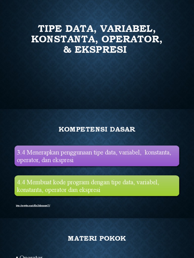 KD 3.4 Operator Dan Ekspresi | PDF