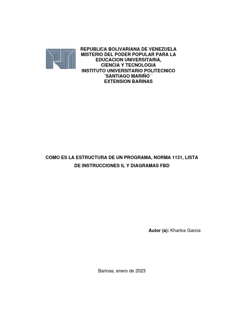 Estructura de Un Programa | PDF | Lenguaje de programación | Programa de computadora