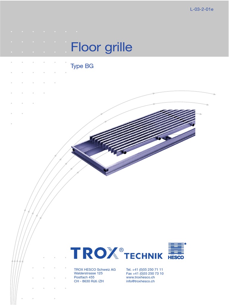 BG Floor Grill | PDF | Length | Manufactured Goods