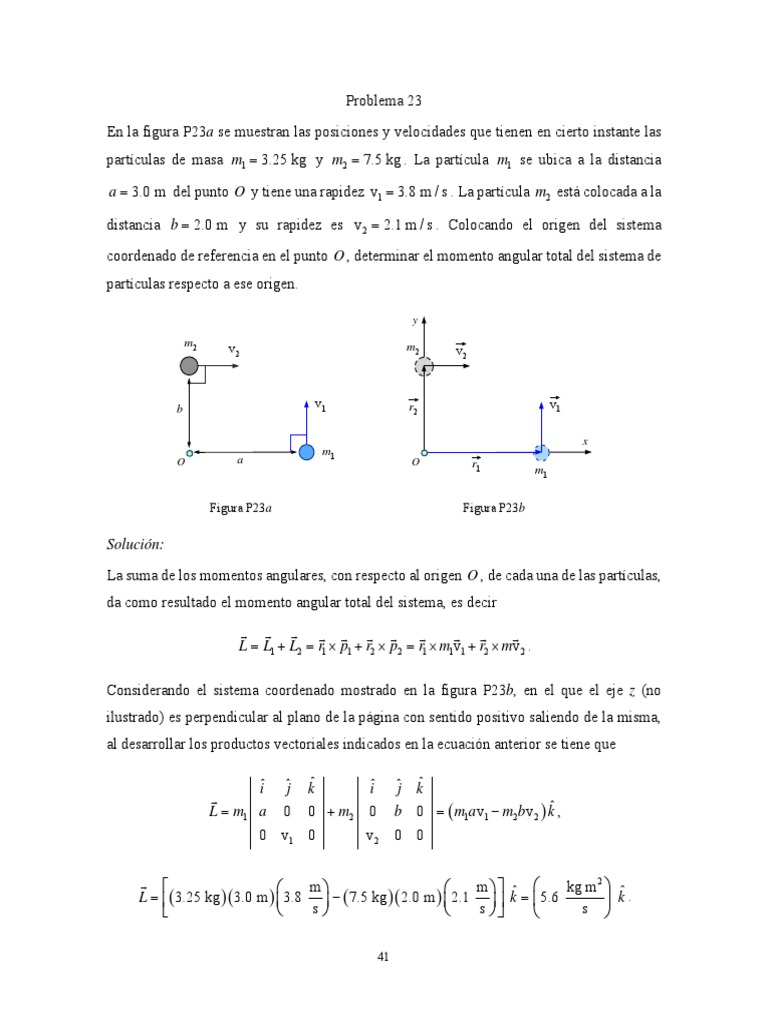 Problemas Resueltos 3 Momento Angular Conservacion | PDF | Momento angular | Rotación