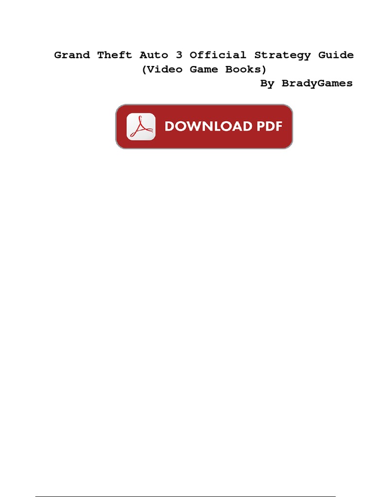 Fdocuments - in - Grand Theft Auto 3 Official Strategy Guide Video Game ...