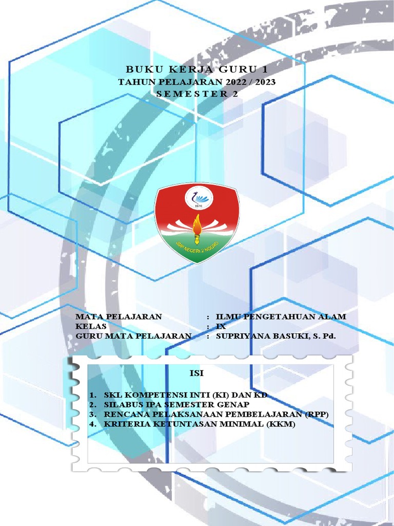 Cover Buku Kerja Guru 1 | PDF