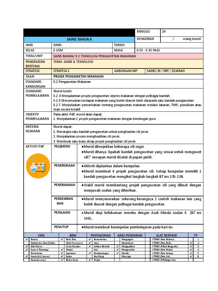 Rancangan Pengajaran Harian | PDF