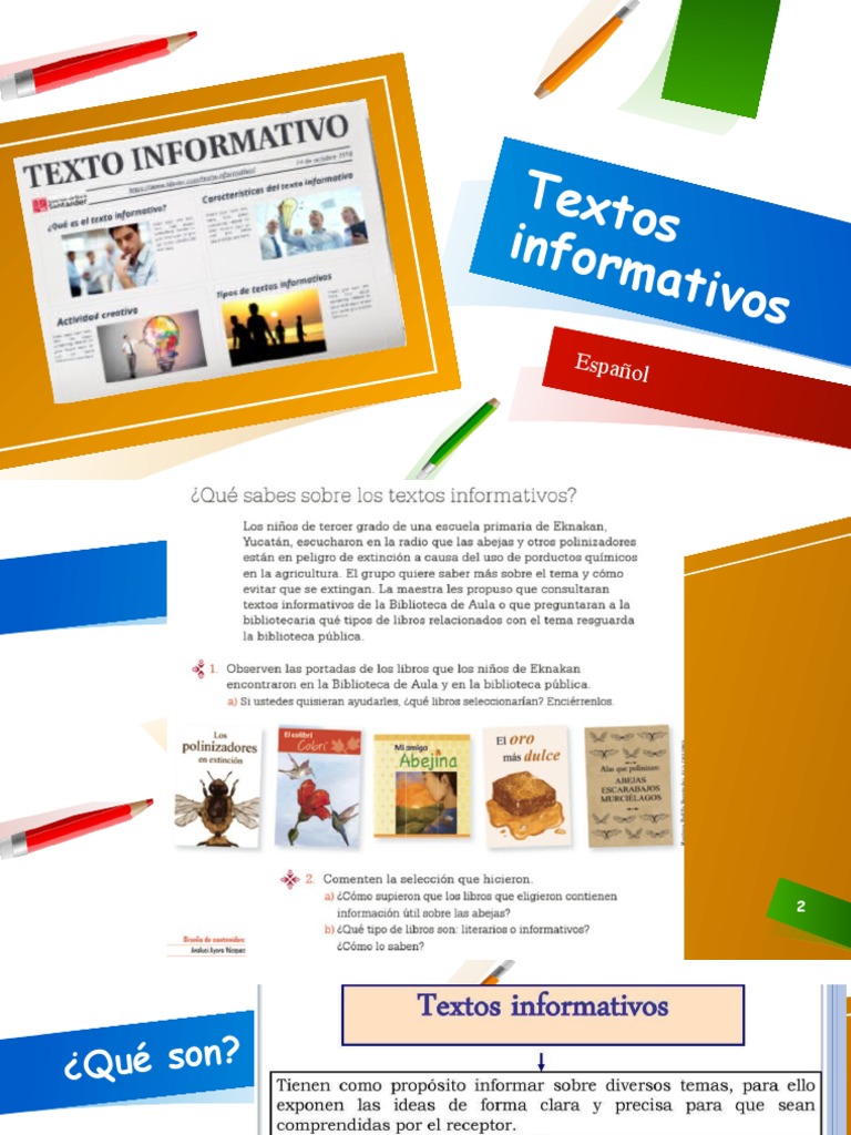 Los textos informativos y sus características | PDF