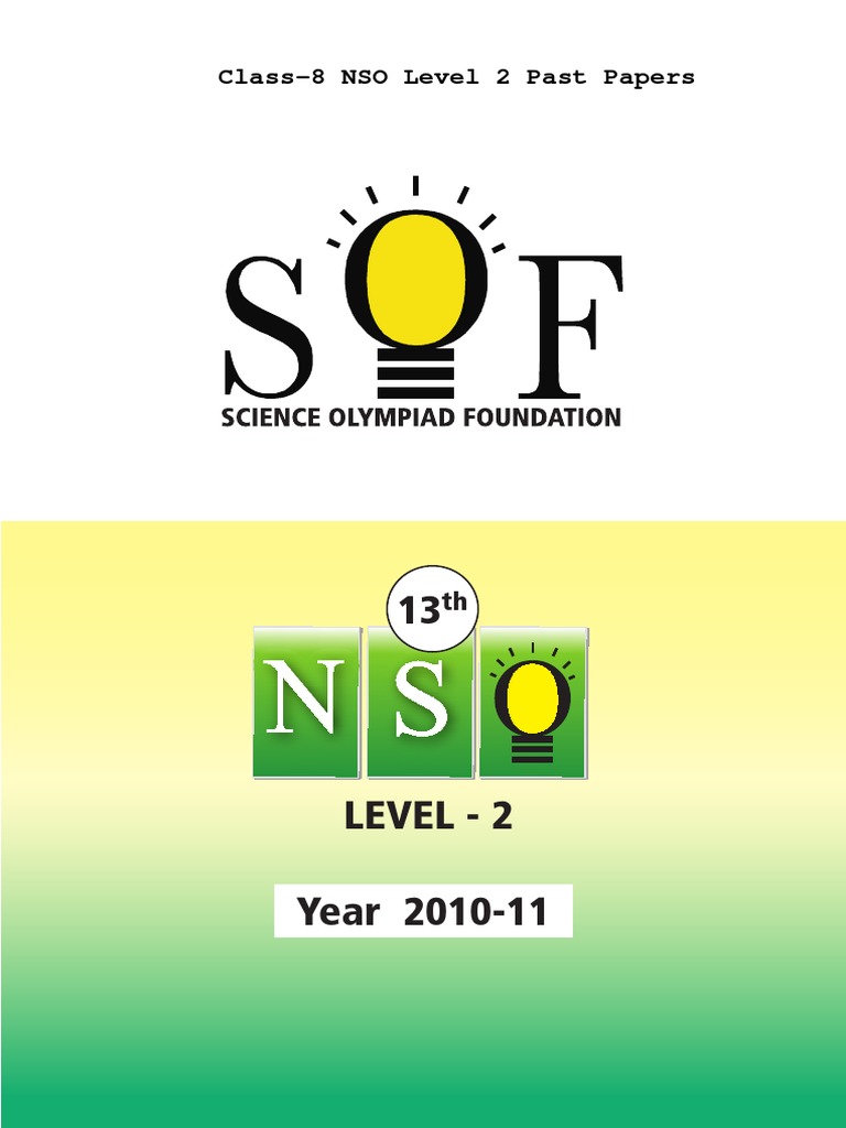 Nso Level 2 2012 13 | PDF | Cell (Biology) | Pituitary Gland