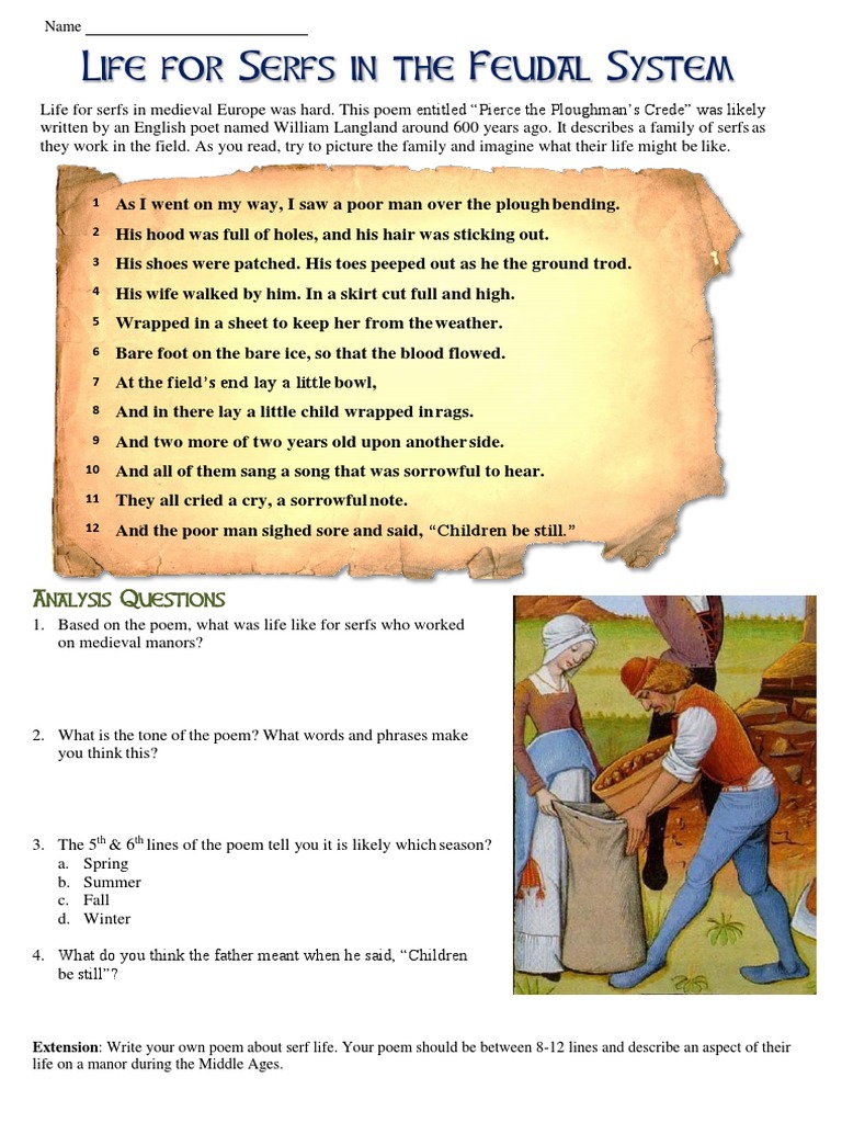 Life For Serfs Reading | PDF