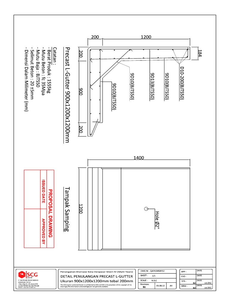 184.L-Gutter 900x1200x1200mm | PDF