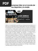 Mision, Vision y Valores de Adidas | PDF