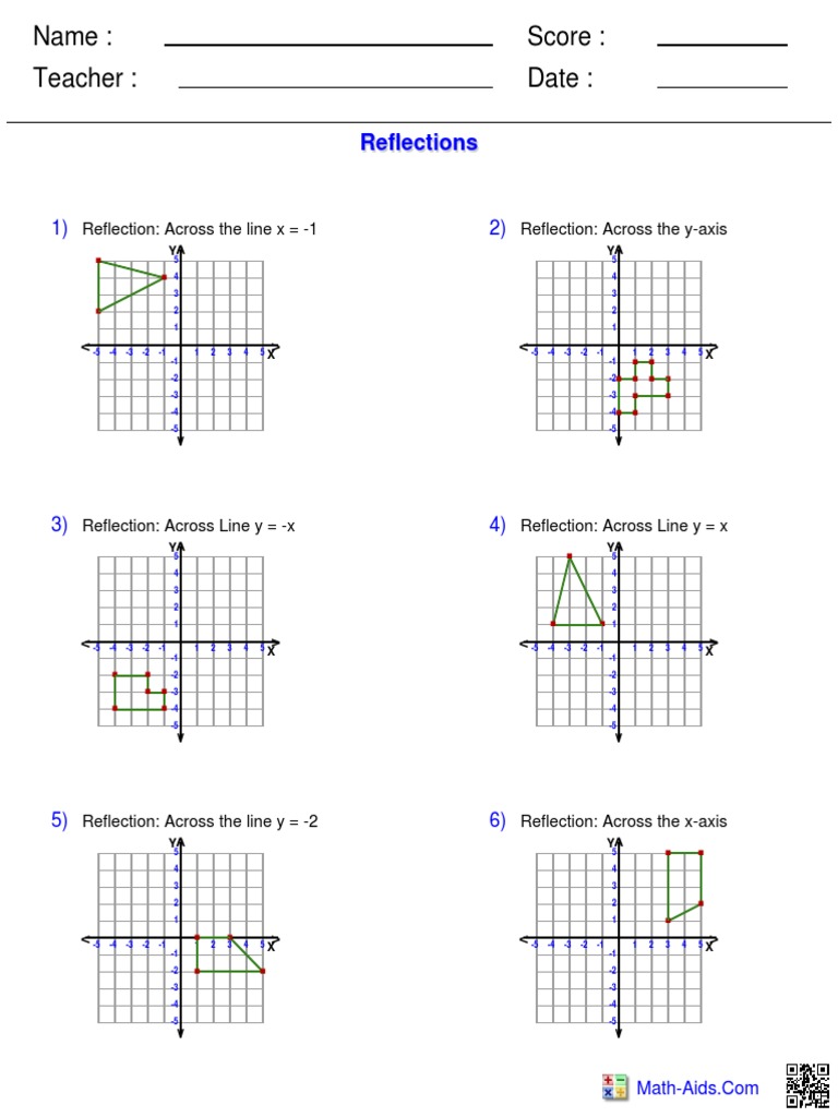 Geometry Reflection Notation Guide | PDF | Geometry | Mathematical Notation