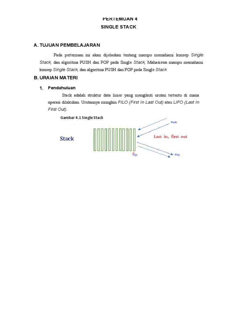 Single Stack 4 | PDF
