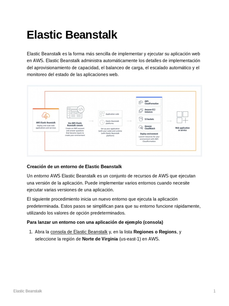 Elastic Beanstalk | PDF | Bases de datos | Servidor SQL de Microsoft