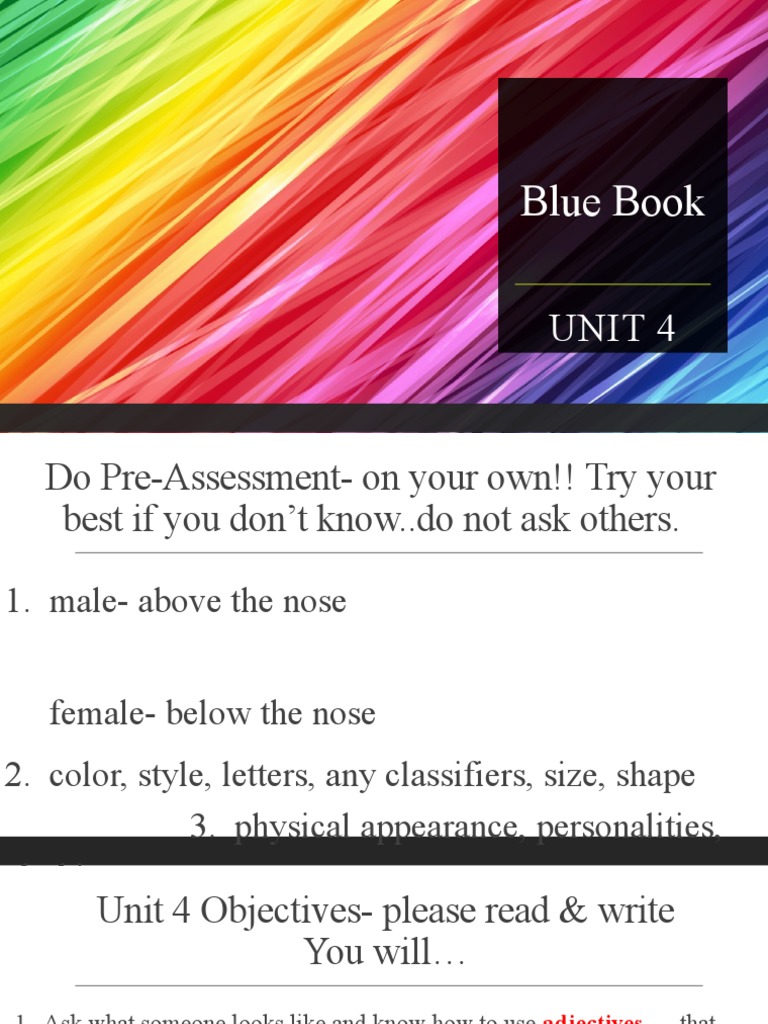 Asl i Bb Unit 4 Pp | PDF