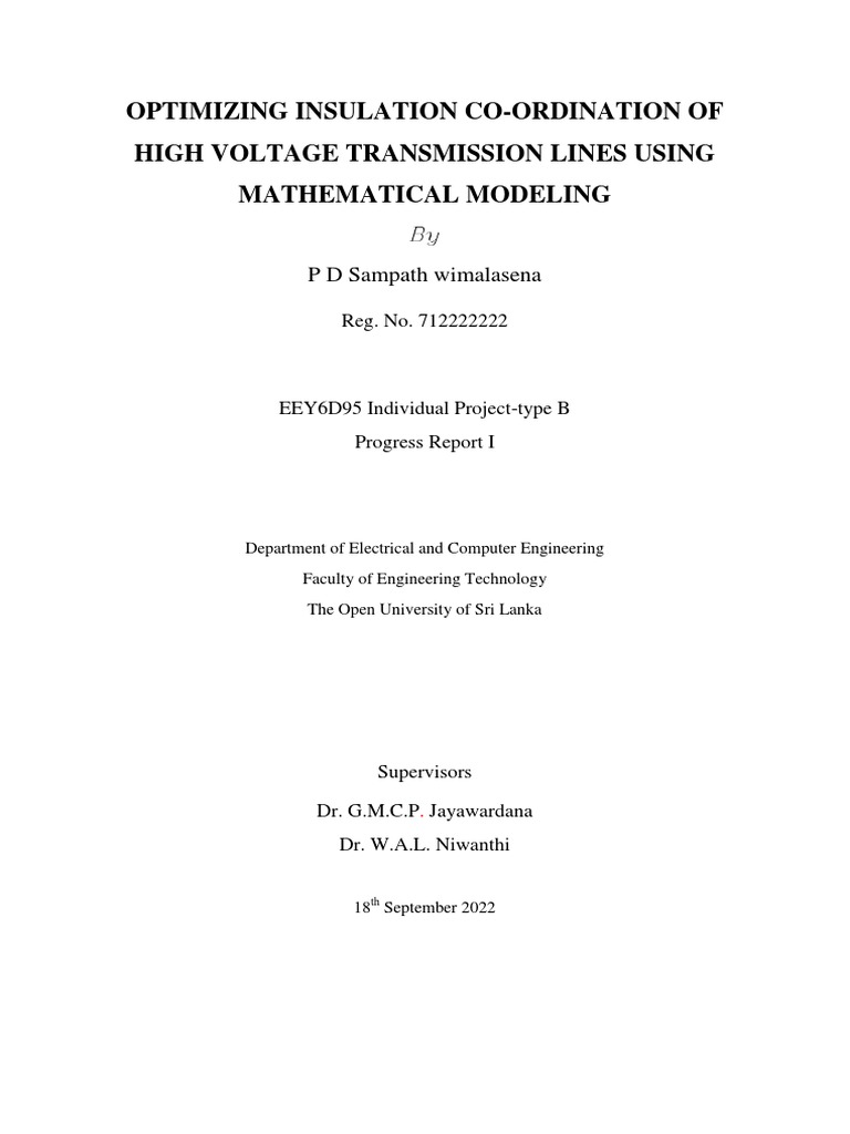 Optimizing Insulation Selection for High Voltage Transmission Lines ...