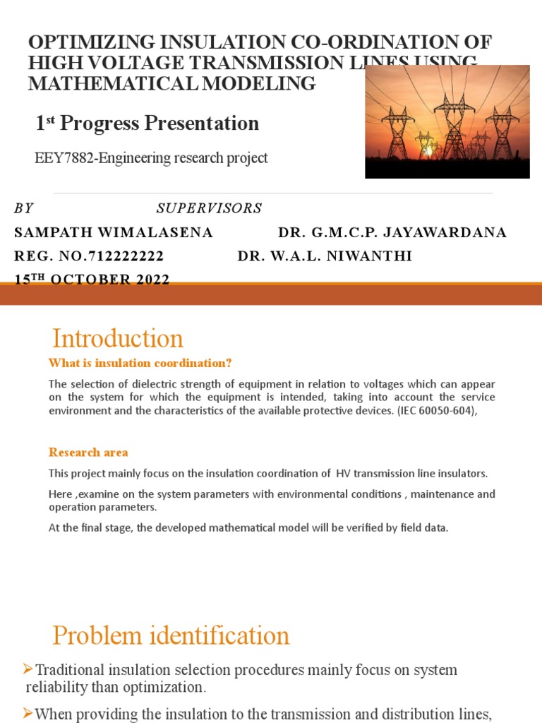 Optimizing Insulation Coordination of HVTL | PDF | Insulator (Electricity) | Electric Power ...