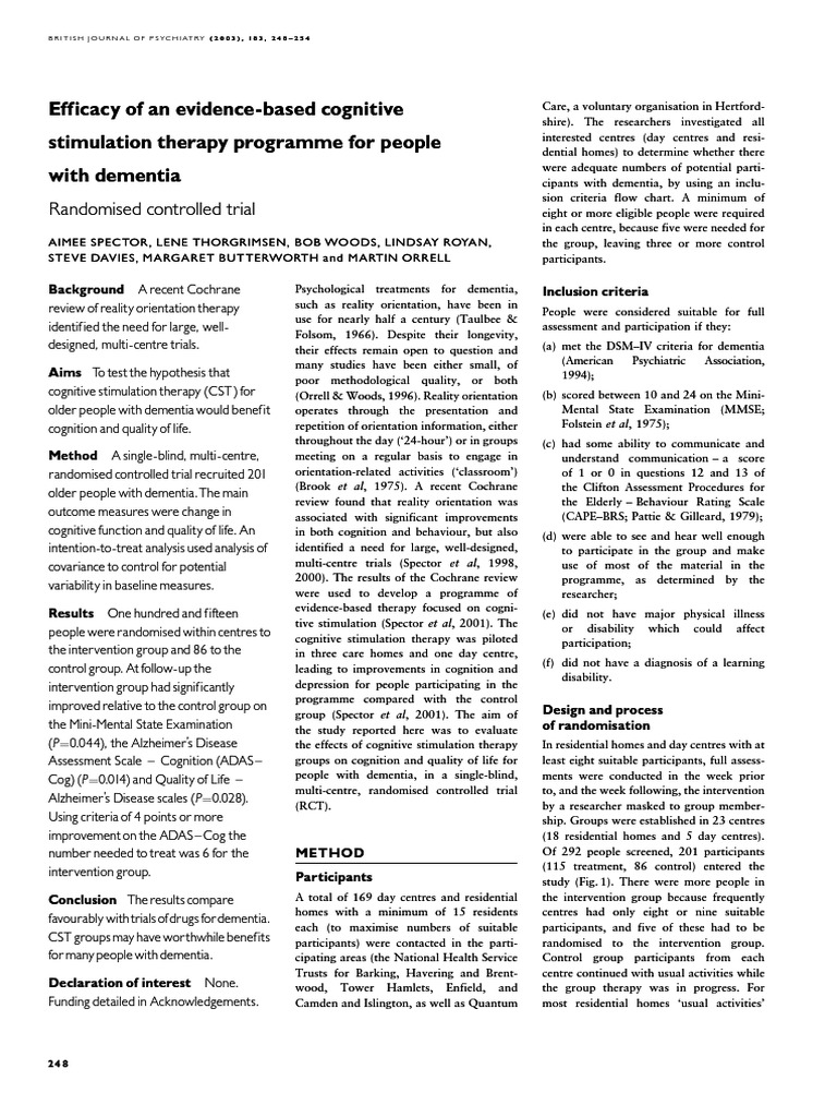 2003 ART Efficacy of An Evidence-Based Cognitive Efficacy of An ... 2003 ART Efficacy of An Evidence-Based Cognitive Efficacy of An ...