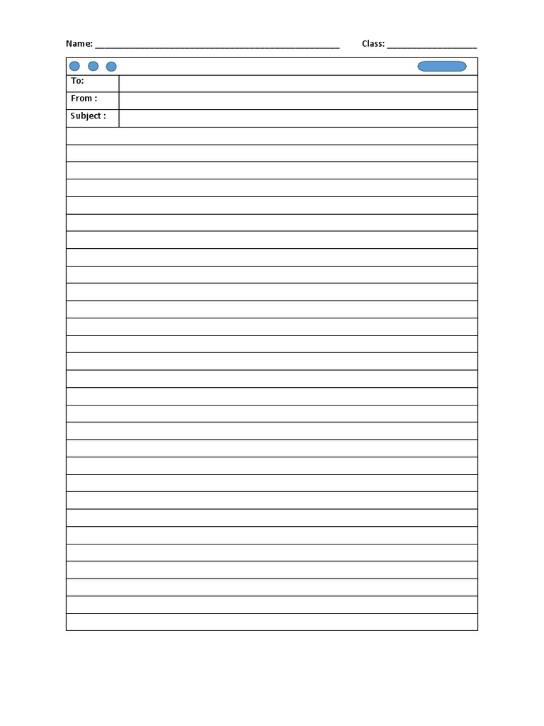 Email Blank Template | PDF