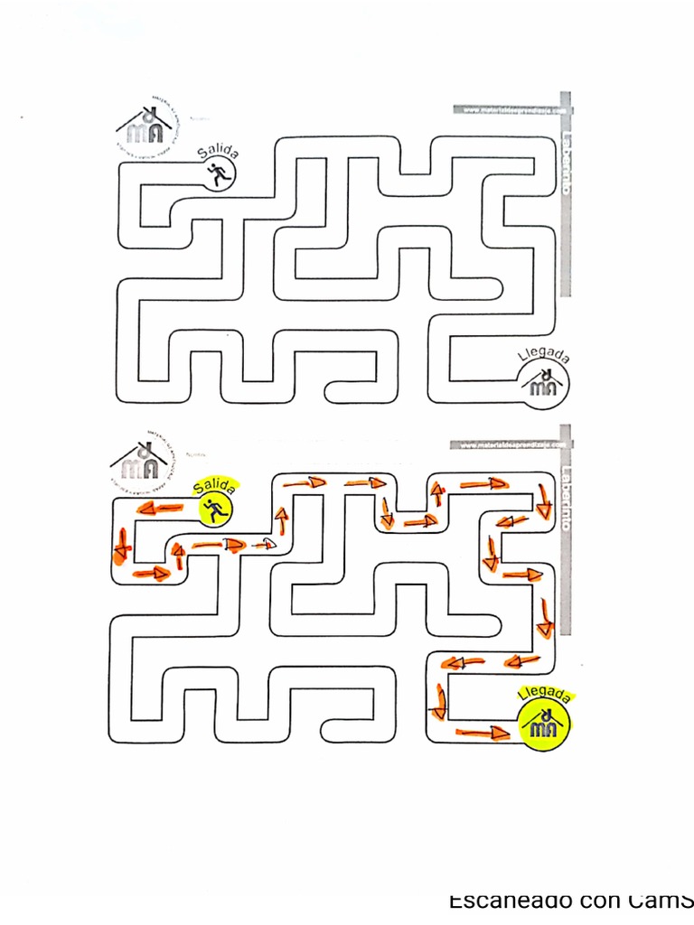 Ejercicio Laberinto Actividad Desconectada | PDF