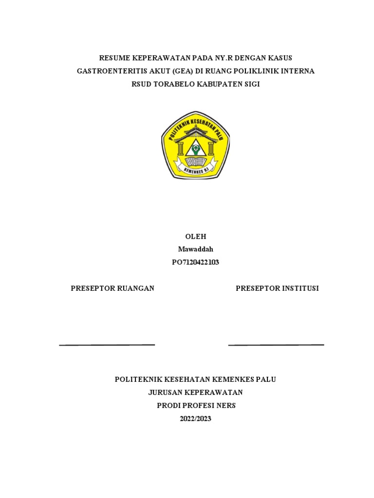 RESUME Keperawatan GEA | PDF