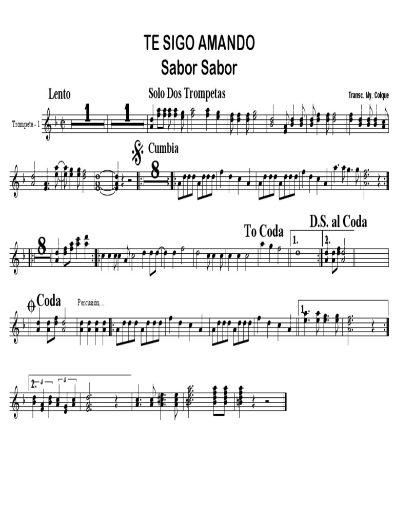 Te Sigo Amando - Tromp. I | PDF | Formes musicales