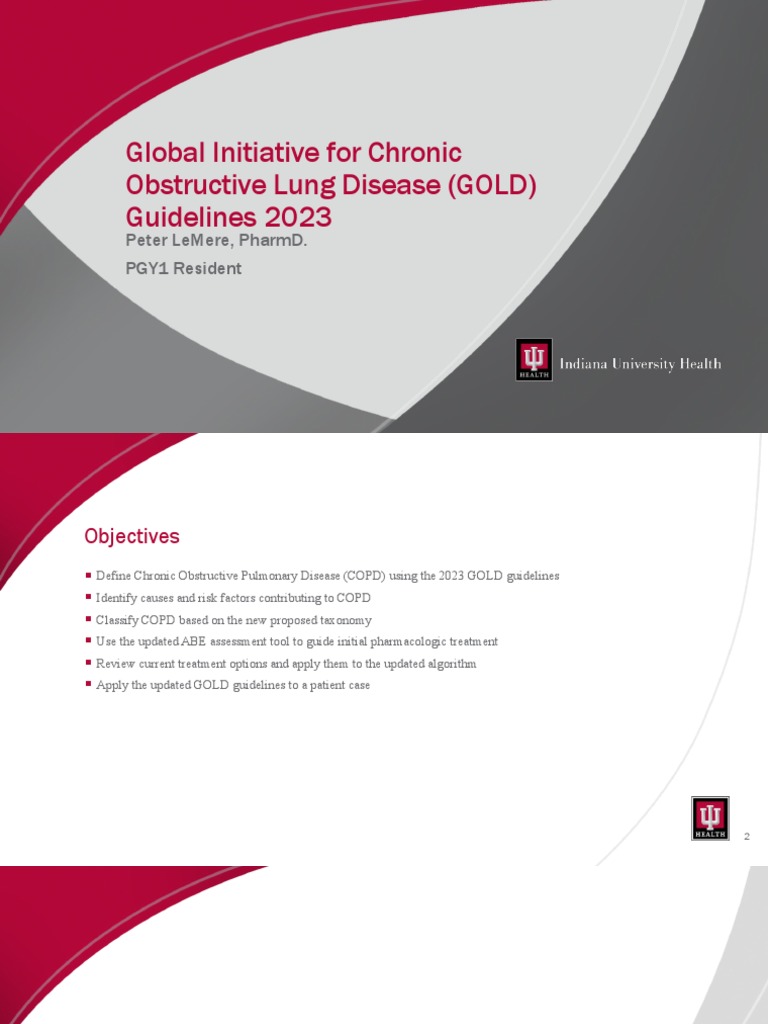 Gold Guidlines 2023 1 | PDF | Chronic Obstructive Pulmonary Disease ...