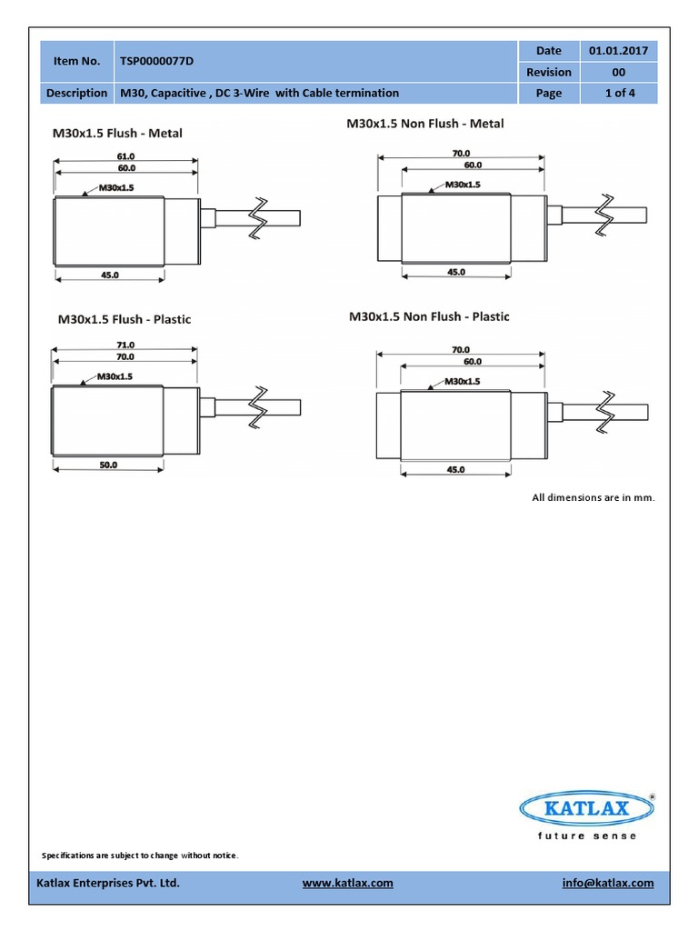 M30 Capacitive DC 3-Wire | Download Free PDF | Bipolar Junction ...