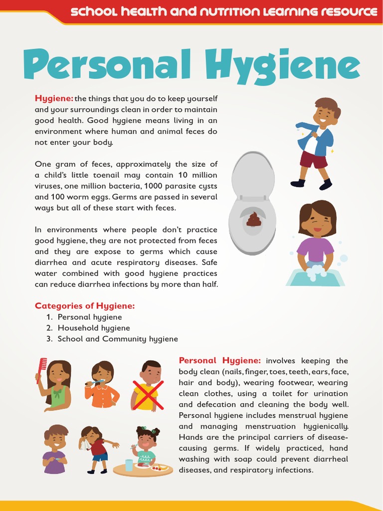 SHN Learning Resource - Personal Hygiene | Download Free PDF | Hygiene ...