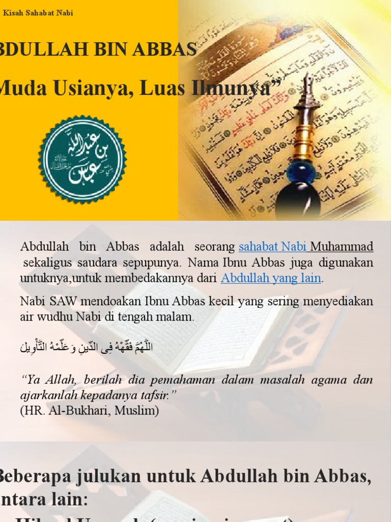 Abdullah Bin Abbas | PDF