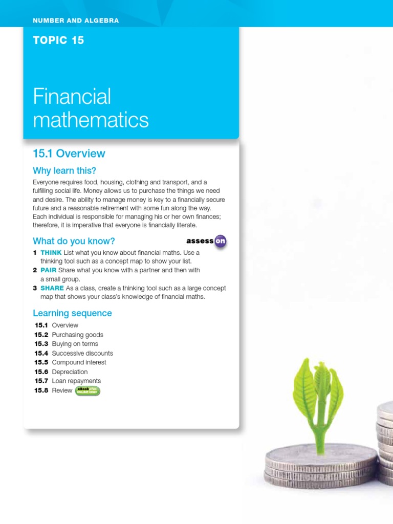 Yr 10 Financial Maths | PDF | Interest | Compound Interest