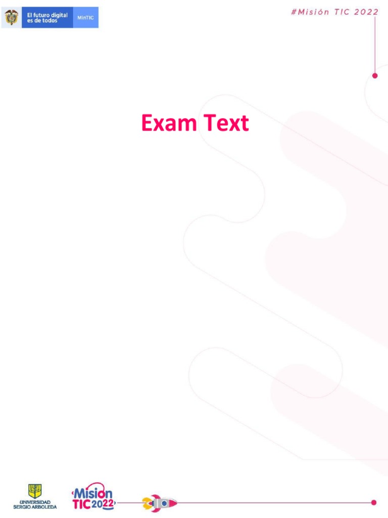 Reto 5 Ingles 2 Examen Final | PDF | Java (lenguaje de programación) | Programación de computadoras