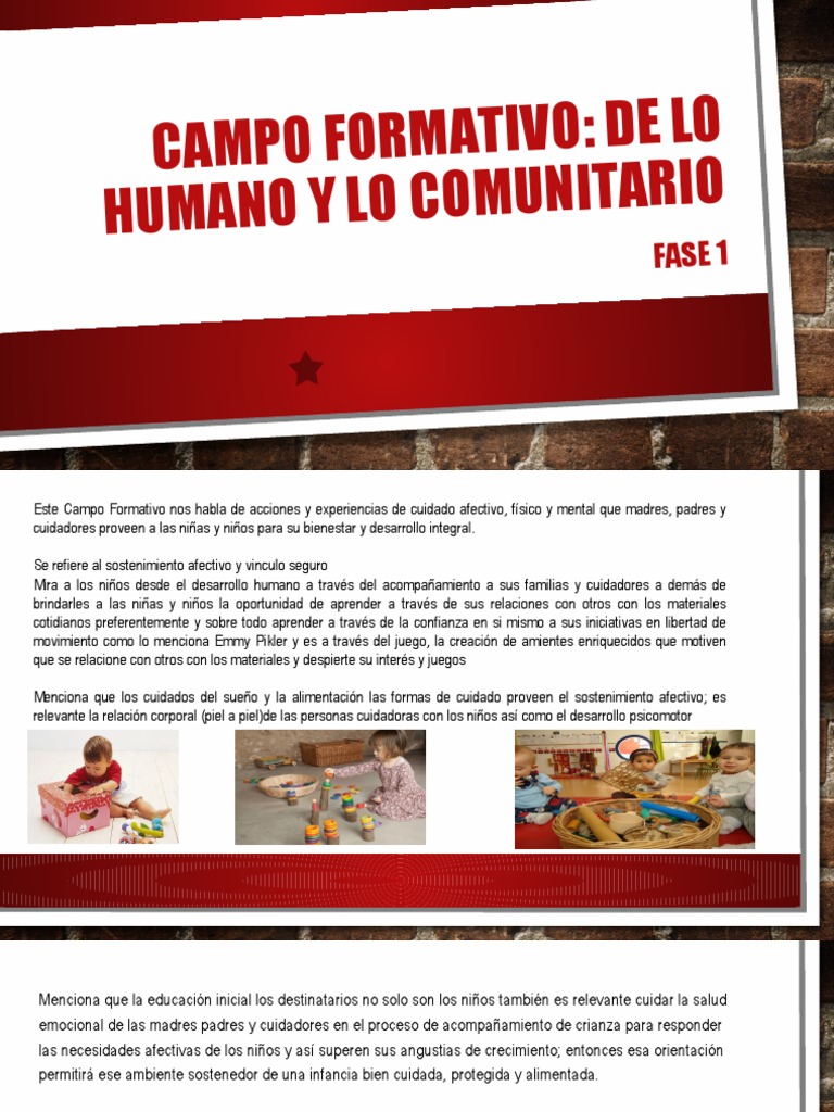 Campo Formativo de Lo Humano y Lo Comunitario | PDF