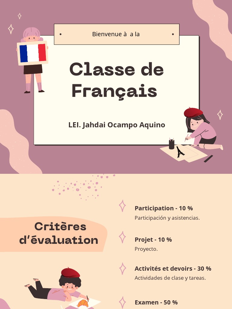 Bienvenue À La Classe | PDF | Idioma francés | Lingüística