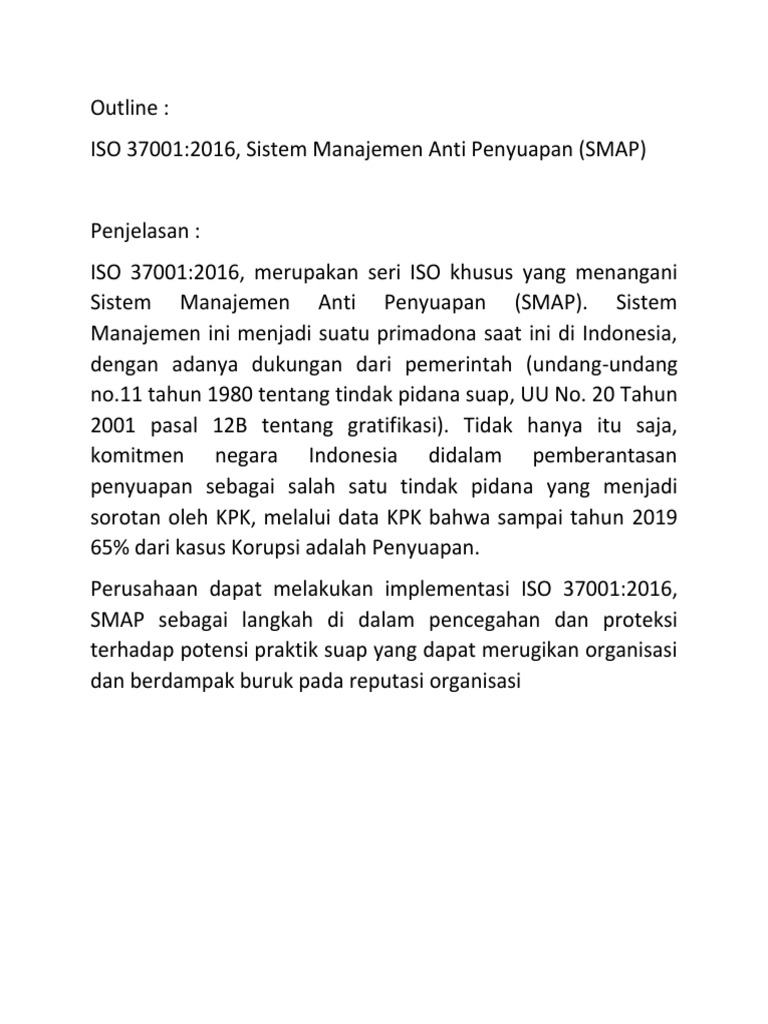 HaieRD - Raw Syllabus - SMAP ISO 37001 | PDF