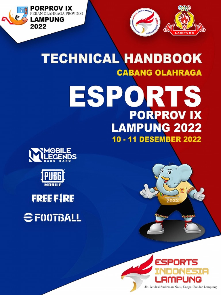 Technical Handbook ESPORTS Porporv IX Lampung 2022 | PDF